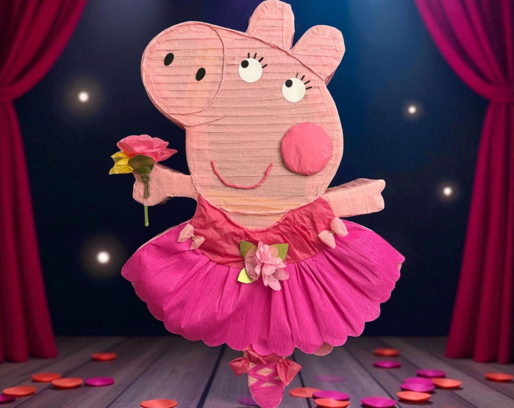 Ballerina Peppa Pig Piñata – 1 Fiesta in a box